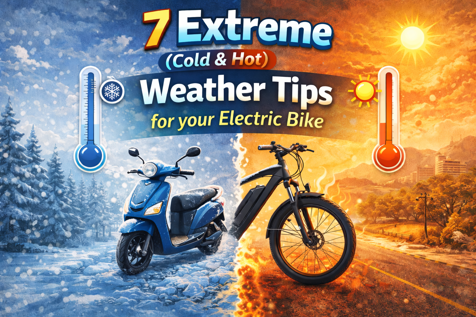 7 Tips for Riding Your E-Bike in Extreme Weather
